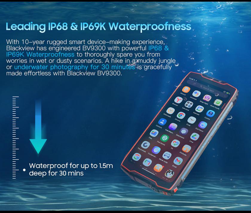 Blackview BV9300 - 15,080mAh, 21GB RAM, laser rangefinder and rugged ...