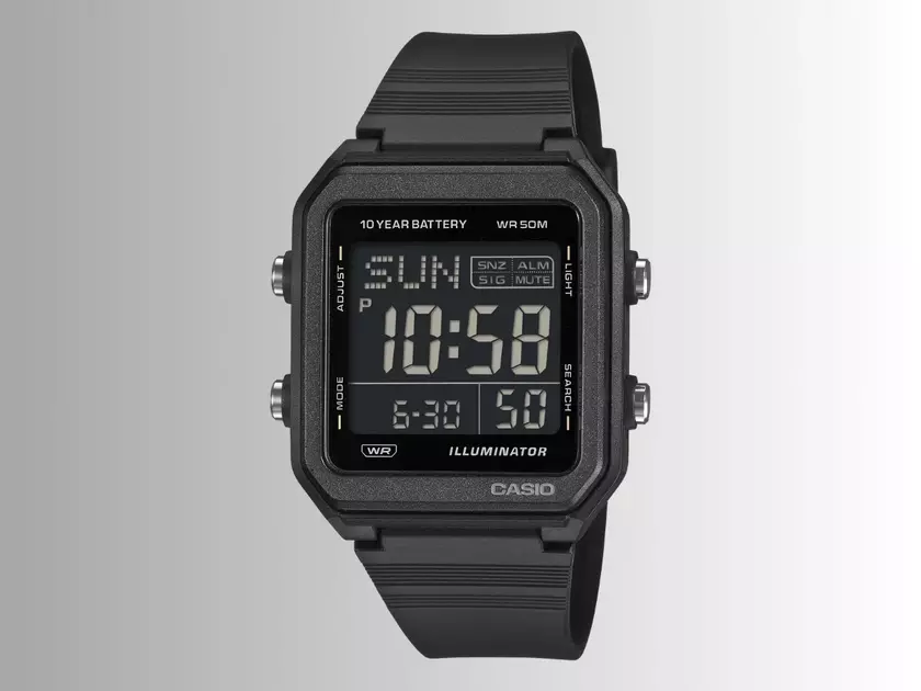 New Casio W-221H-1BV Watch Model: Up to 10 Years of Uninterrupted Operation