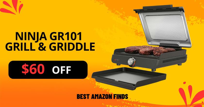 Ninja GR101 Grill & Griddle with a $60 Limited Discount!