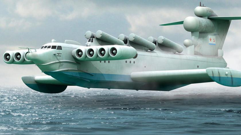 The Aerocon Wingship, a flying ship with 20 rocket engines and a range ...