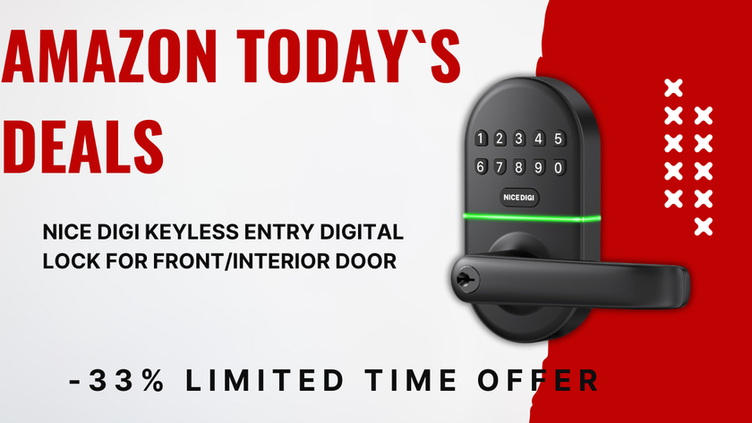 NICE DIGI Keyless Entry Digital Door Lock with 20 User Codes and Easy 5 ...