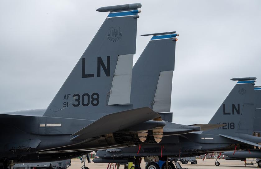 F-15E 91-0308 was the first Strike Eagle fighter at Lakenheath base in ...