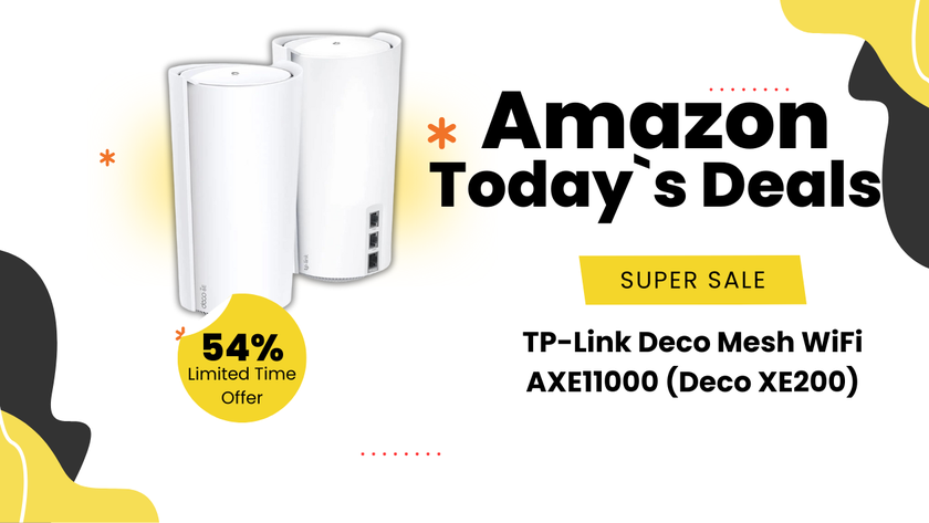 TP-Link Deco XE200 WiFi 6E Mesh System with 10 Gbps Ports - 54% Off Tri ...