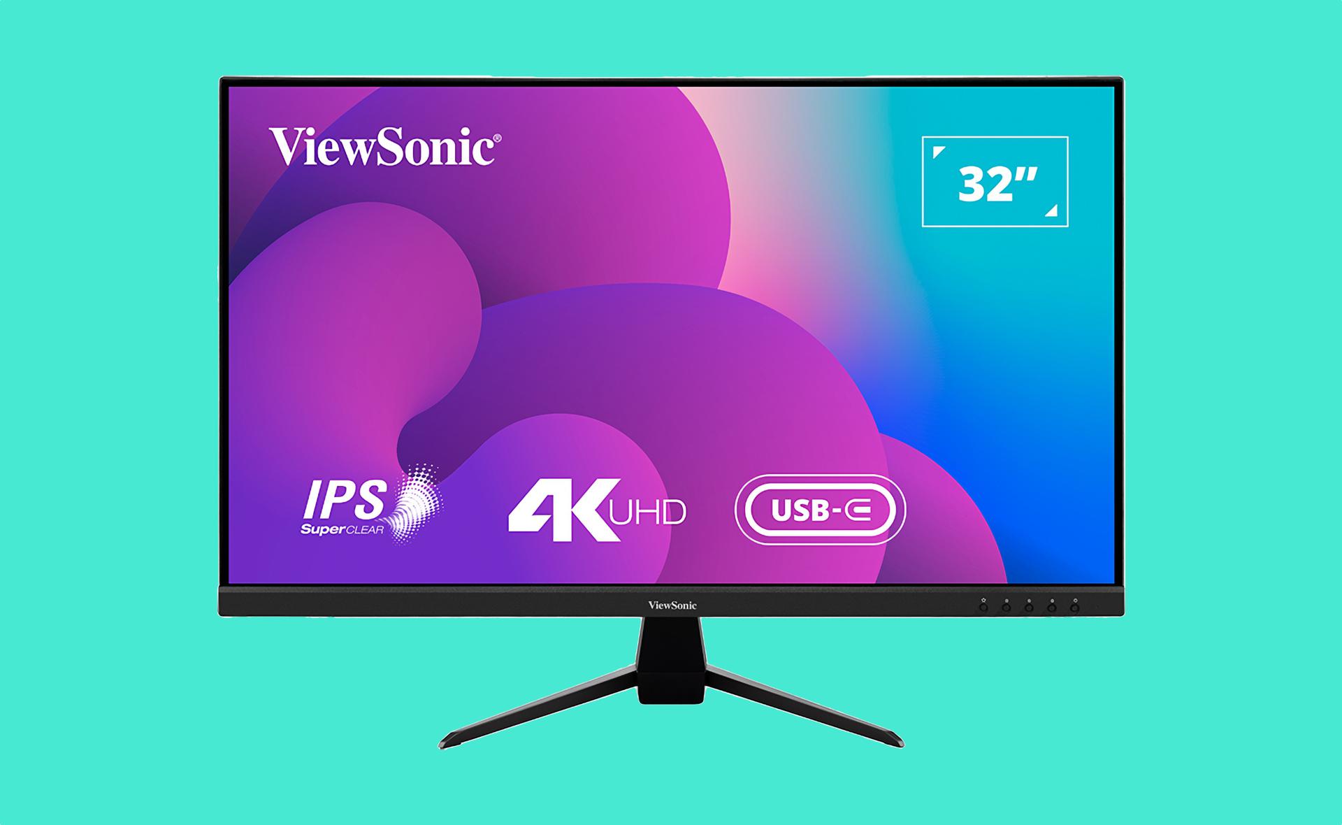 ViewSonic VX3267U: 32-inch 4K IPS monitor with 65W Power Delivery ...