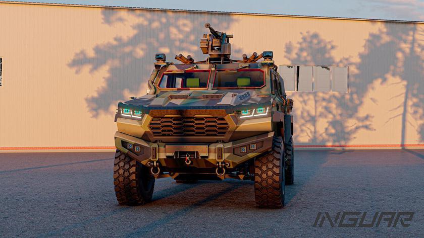 Inguar Defence showed concepts of Ukrainian armored vehicles with Grad MLRS, Brimstone missiles ...
