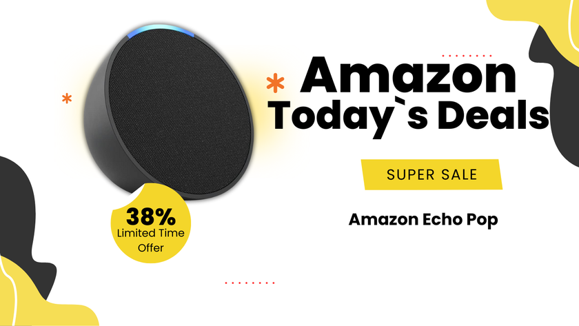 Amazon Echo Pop Compact Smart Speaker with Alexa 38% Off - Voice ...