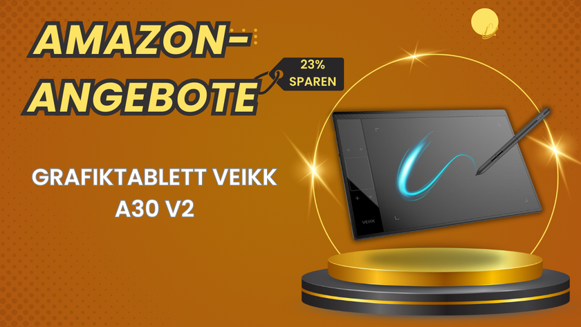 VEIKK A30 V2 Grafiktablett mit 13€ Rabatt: 8192 Druckstufen, 10x6 Zoll ...