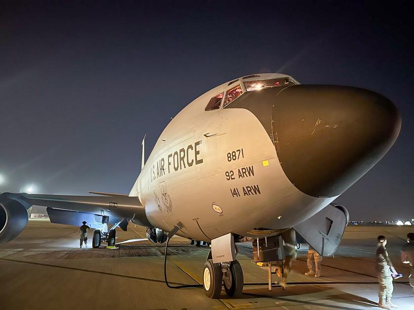 The US has sent KC-135 Stratotanker aerial refuelling tankers to Saudi ...