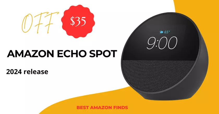 Amazon Echo Spot (2024 Release) - $35 Discount!