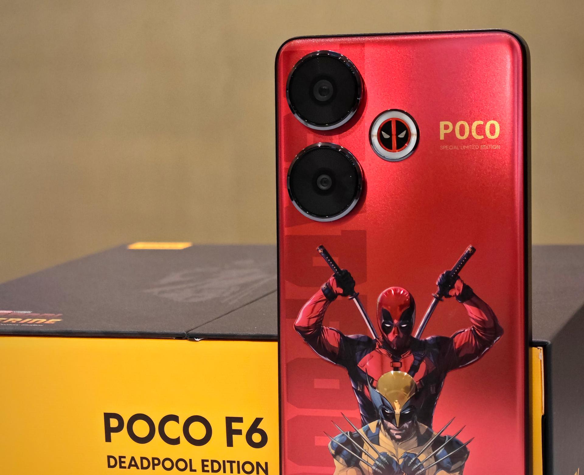 Вот как будет выглядеть POCO F6 Deadpool Edition