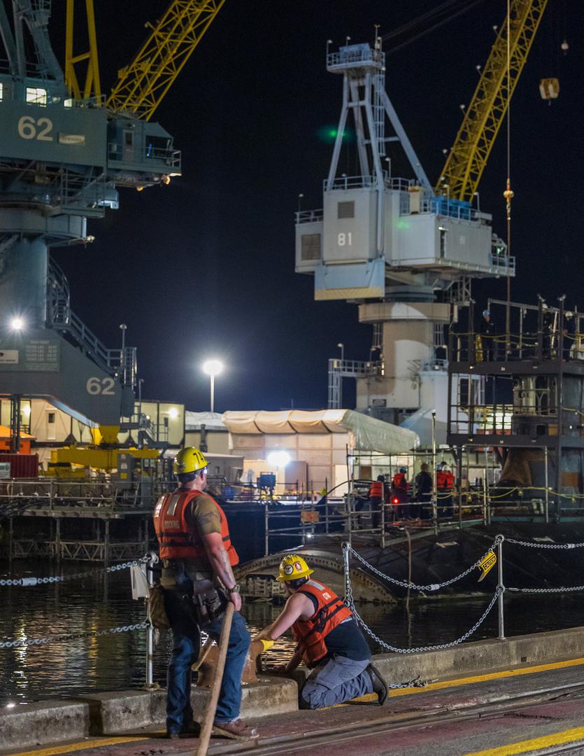 The US Navy has released photos of the nuclear-powered submarine USS ...