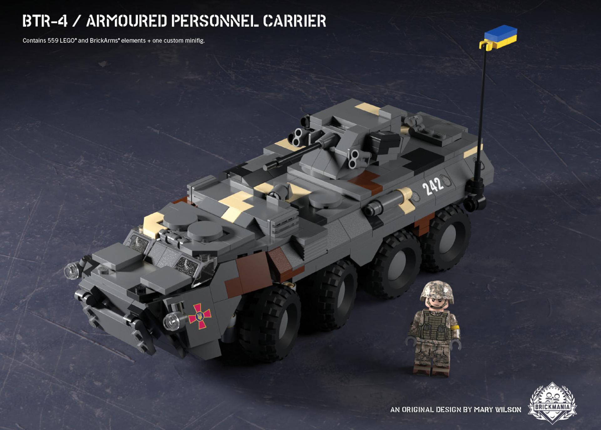 Brickmania Toys creates LEGO versions of Ukrainian military equipment ...