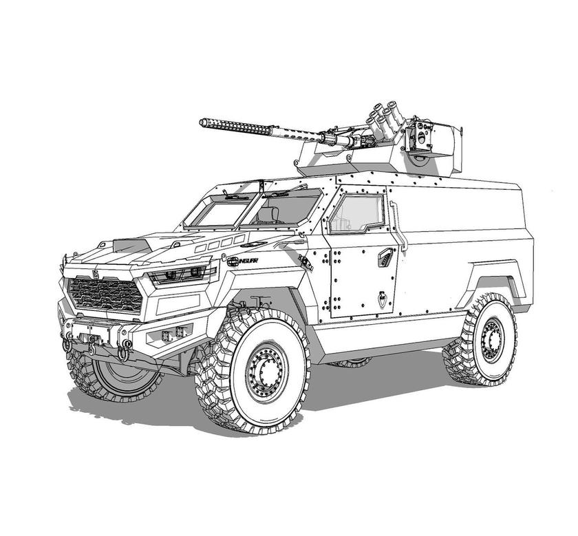 Inguar Defence showed concepts of Ukrainian armored vehicles with Grad ...