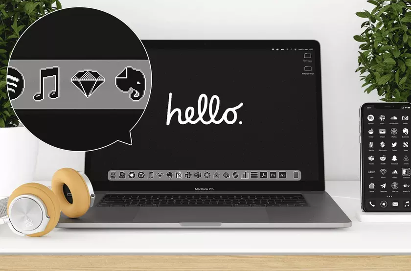 Retro Macintosh Theme with icons gives your MacBook a vintage 1984 ...