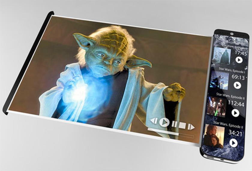 Mobile Script: футуристичный концепт телефона с гибким экраном ...