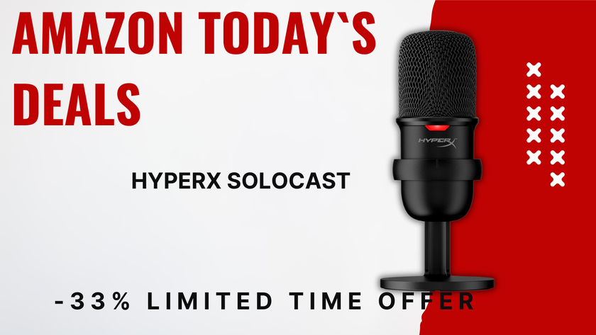 HyperX SoloCast USB Microphone with 33% Amazon Savings – 24-bit/96kHz ...