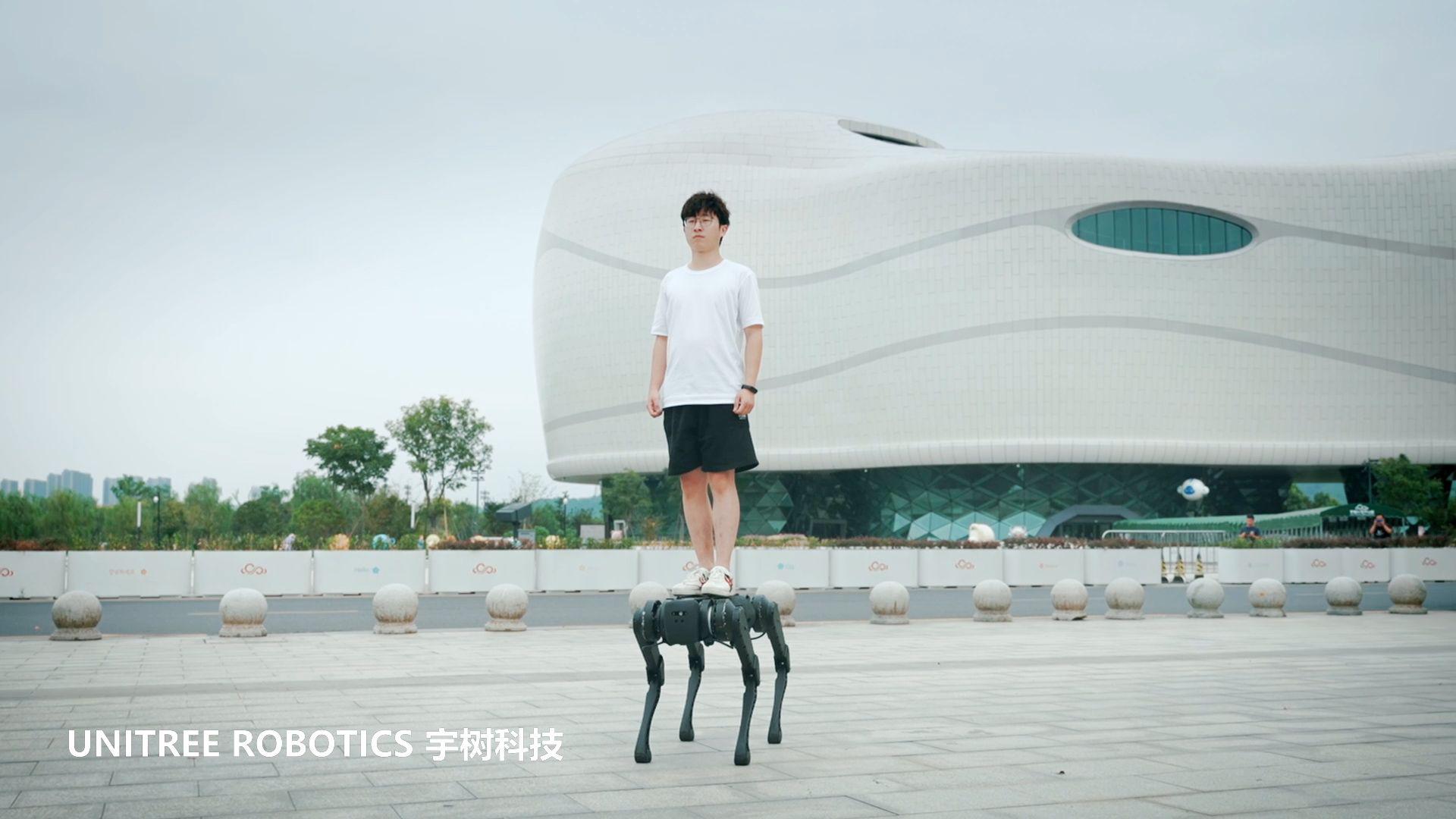 In China, they tested the Unitree B1 robot dog, which can walk under ...