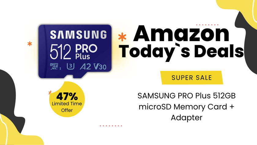SAMSUNG PRO Plus 512GB microSD Card with $36 Off: Ultra-Fast 180MB/s ...