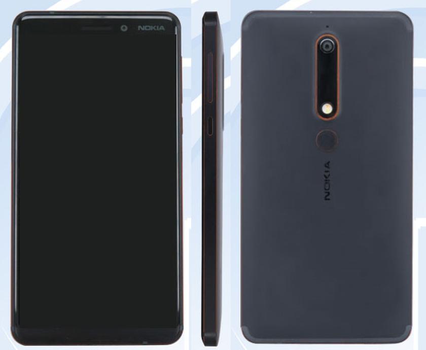 The first photos of the smartphone Nokia 6 (2018) with a display 18: 9 ...