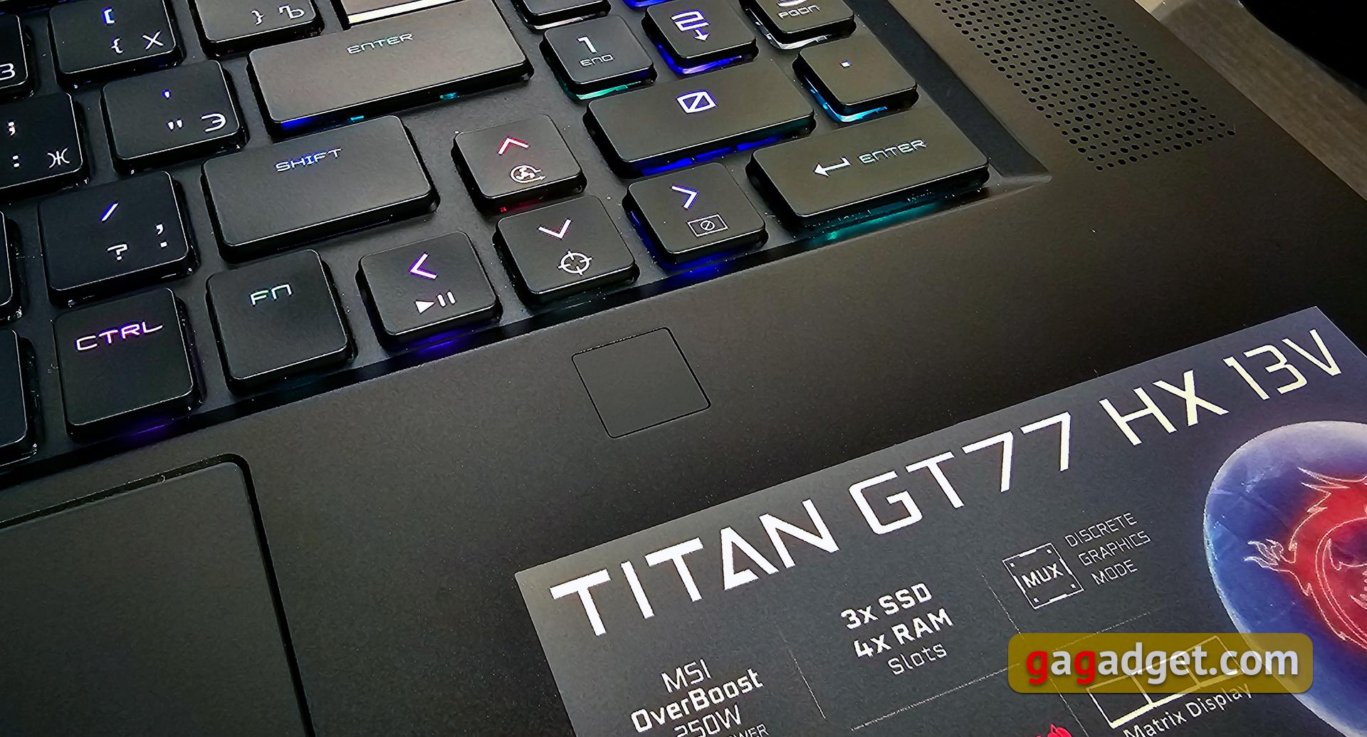 MSI Titan GT77 HX 13V review: monster performance, mechanical keyboard ...