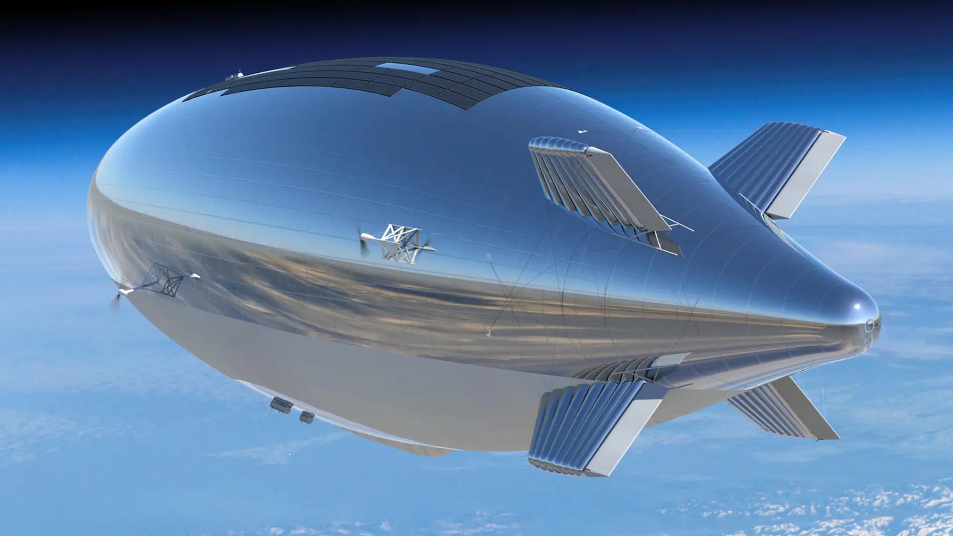 Chinese airship with a long flight time was spotted over the ...