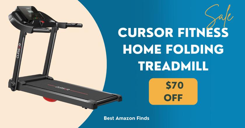 CURSOR FITNESS Home Folding Treadmill - Buy Now $70 OFF!
