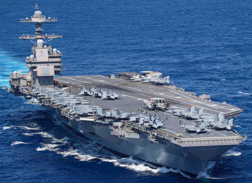 China sank the aircraft carrier strike group USS Gerald R. Ford with a ...