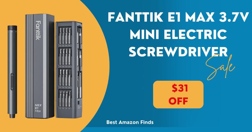 Fanttik E1 Max 3.7V Mini Electric Screwdriver - Buy Now $31 Off!