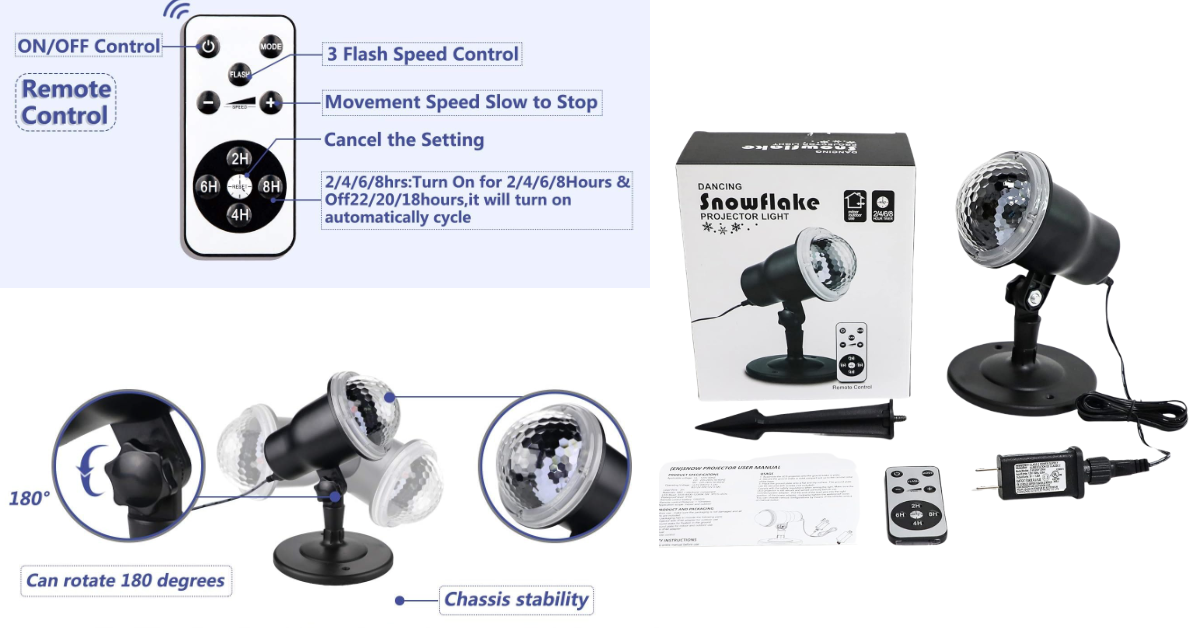 5 Best Snowflake Projectors of 2024 | Snowflake Projector Light Review