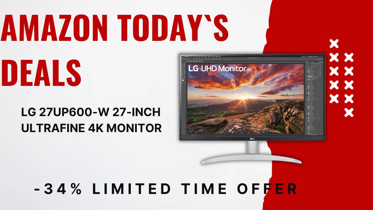 LG 27UP600-W 27-inch 4K UHD IPS Monitor with DCI-P3 95% Color Accuracy, HDR10 Support, Gaming ...