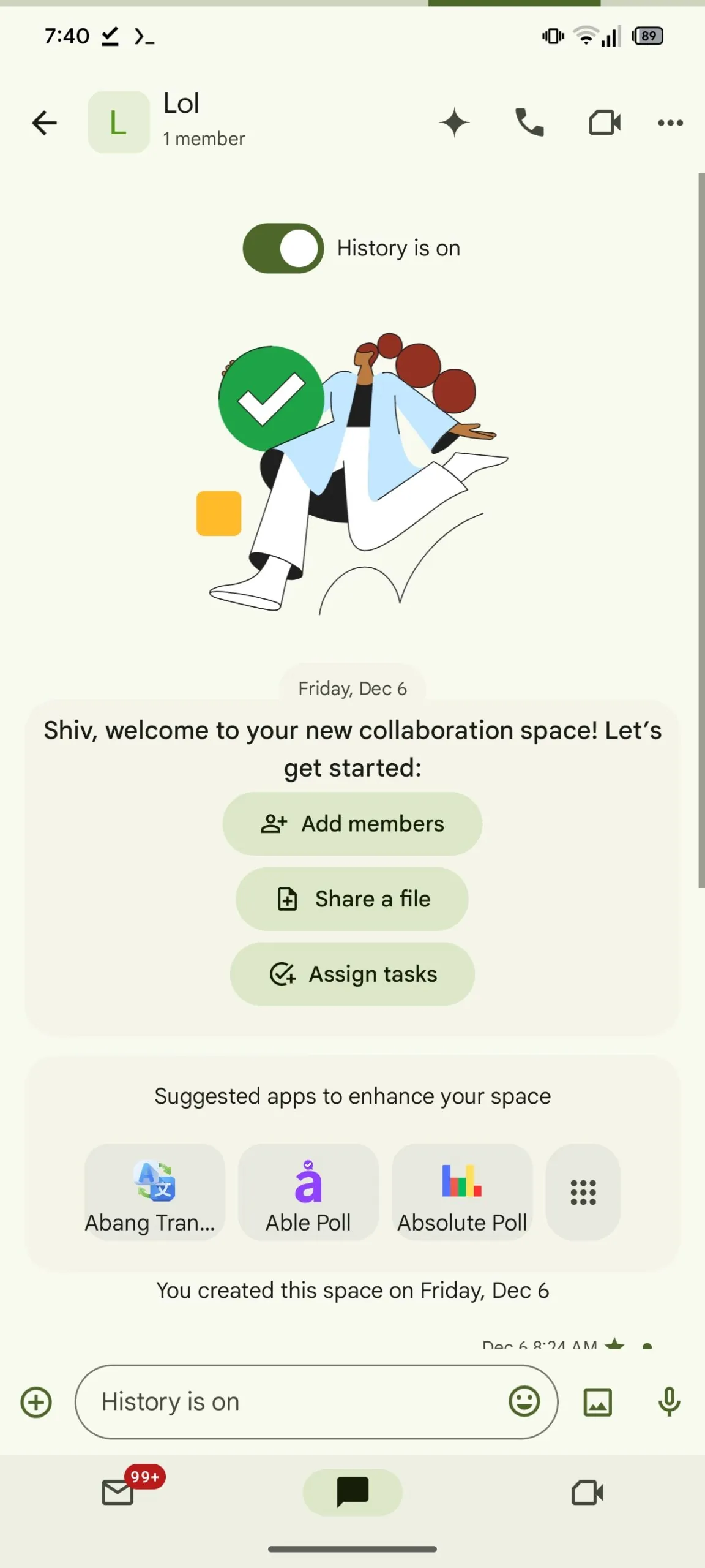 New Google Chat update with the ability to schedule messages and AI ...